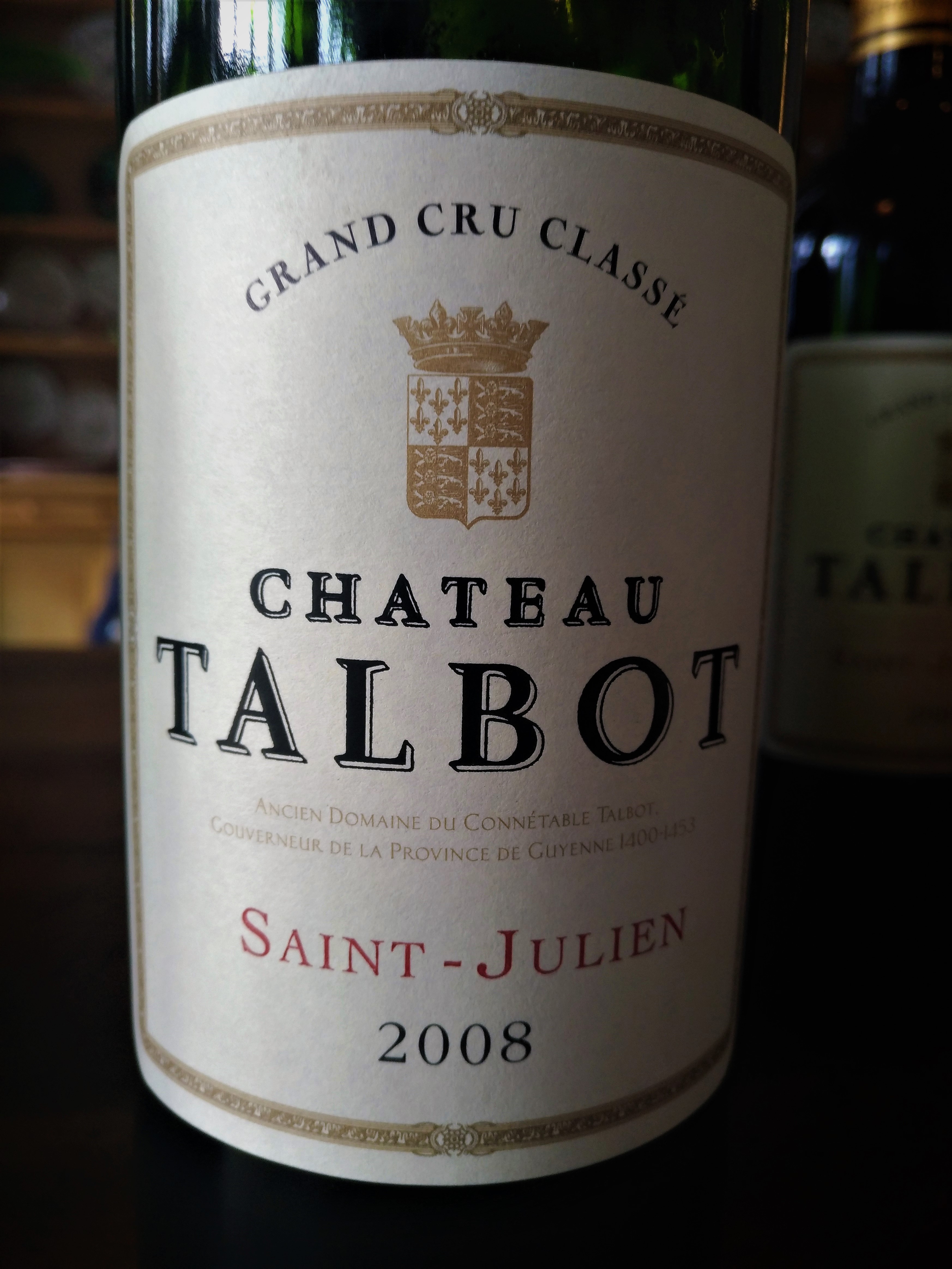 Château Talbot verticalement des millésimes 2000 à 2015